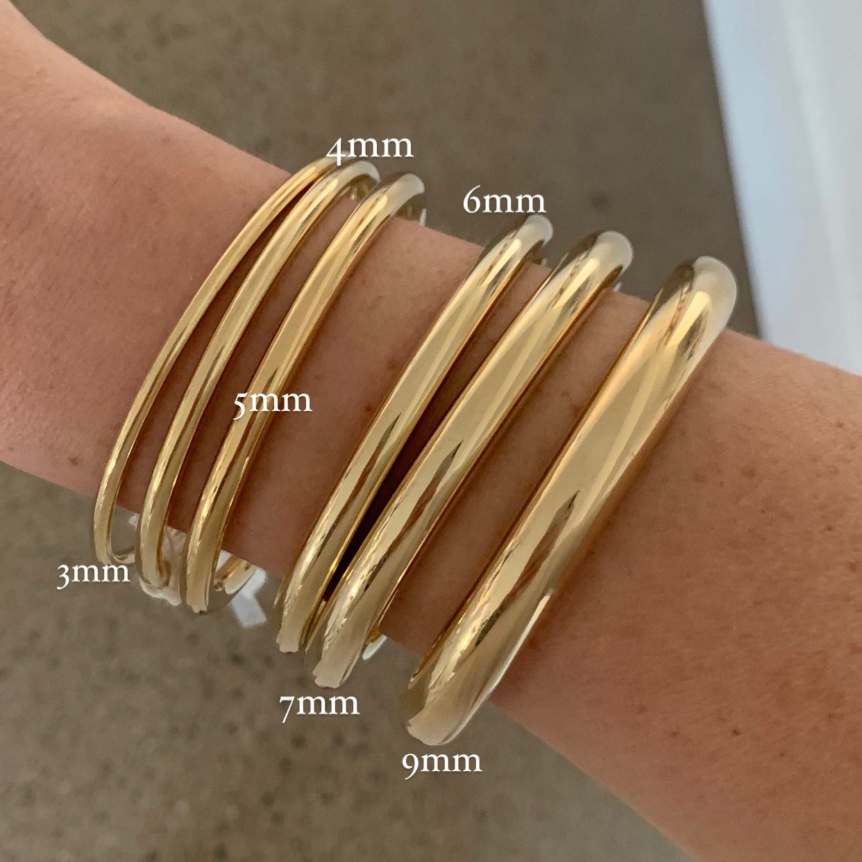 Bangle round SS